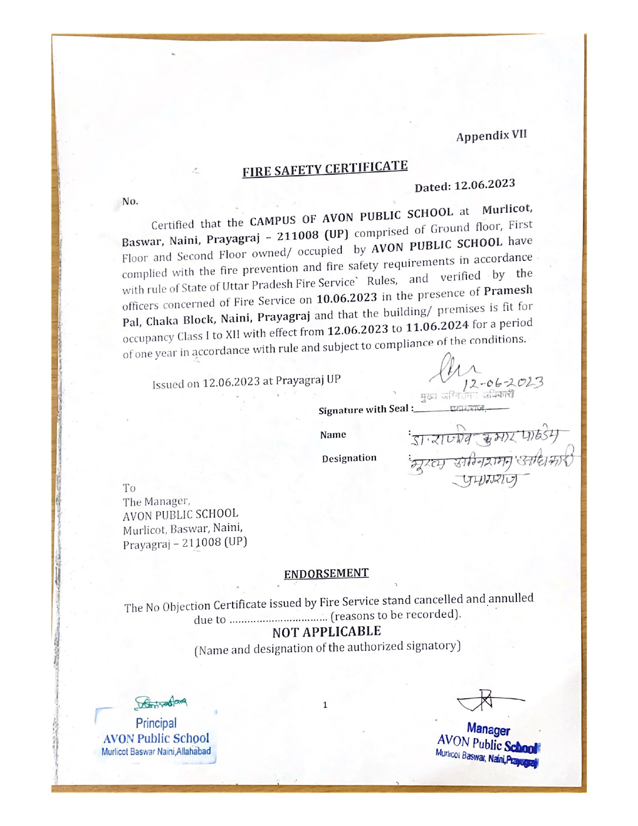 Fire Certificate – apsbaswar.com